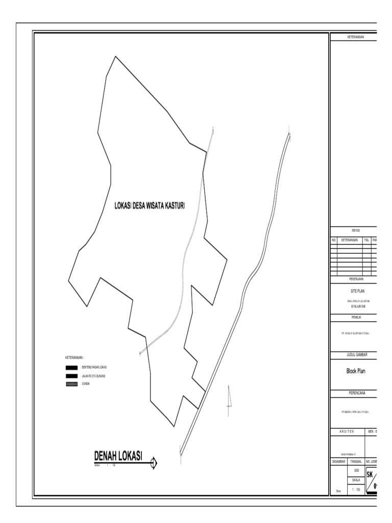 Site Plan Desa Wisata - PDF 1 | PDF