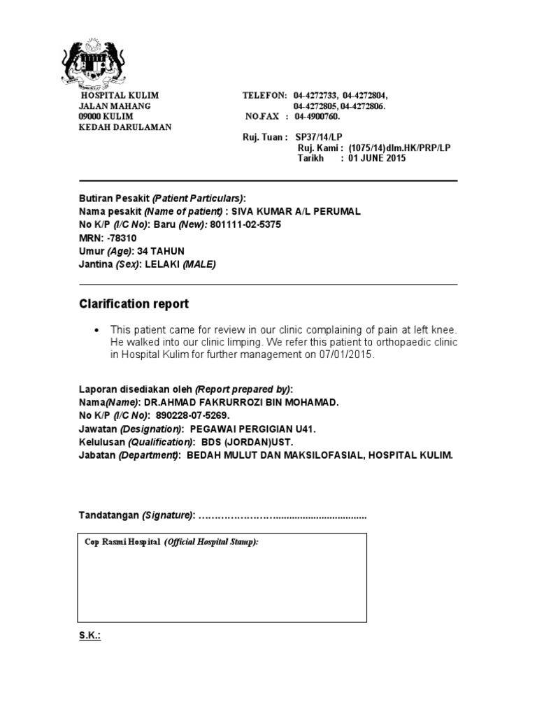 Contoh LP (Penjelasan-Clarification) | PDF