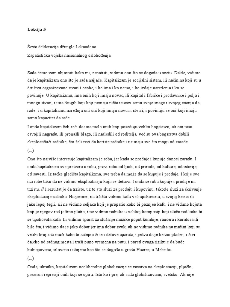 Lekcija 5 Selena | PDF