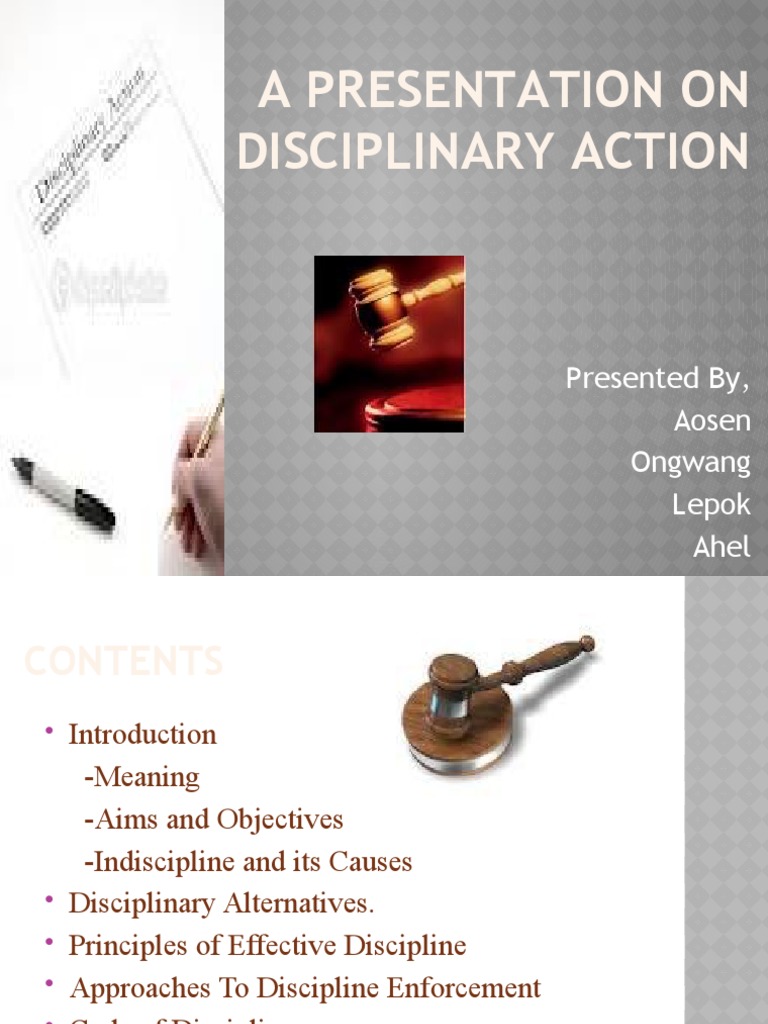 Disciplinary Action in the Workplace | PDF | Disciplines | Punishments
