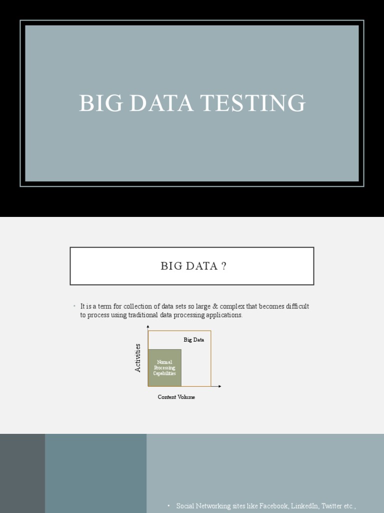 Big Data Testing | PDF | Big Data | Apache Hadoop