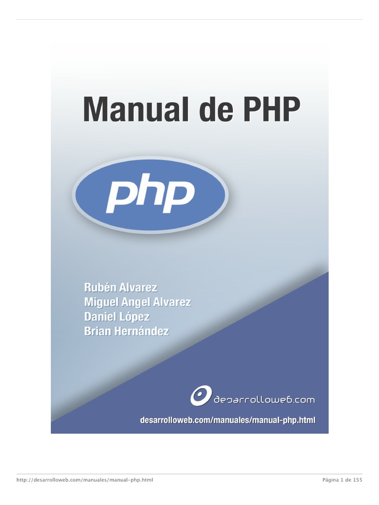 Manual Completo de PHP | PDF | Php | Lenguaje de programación