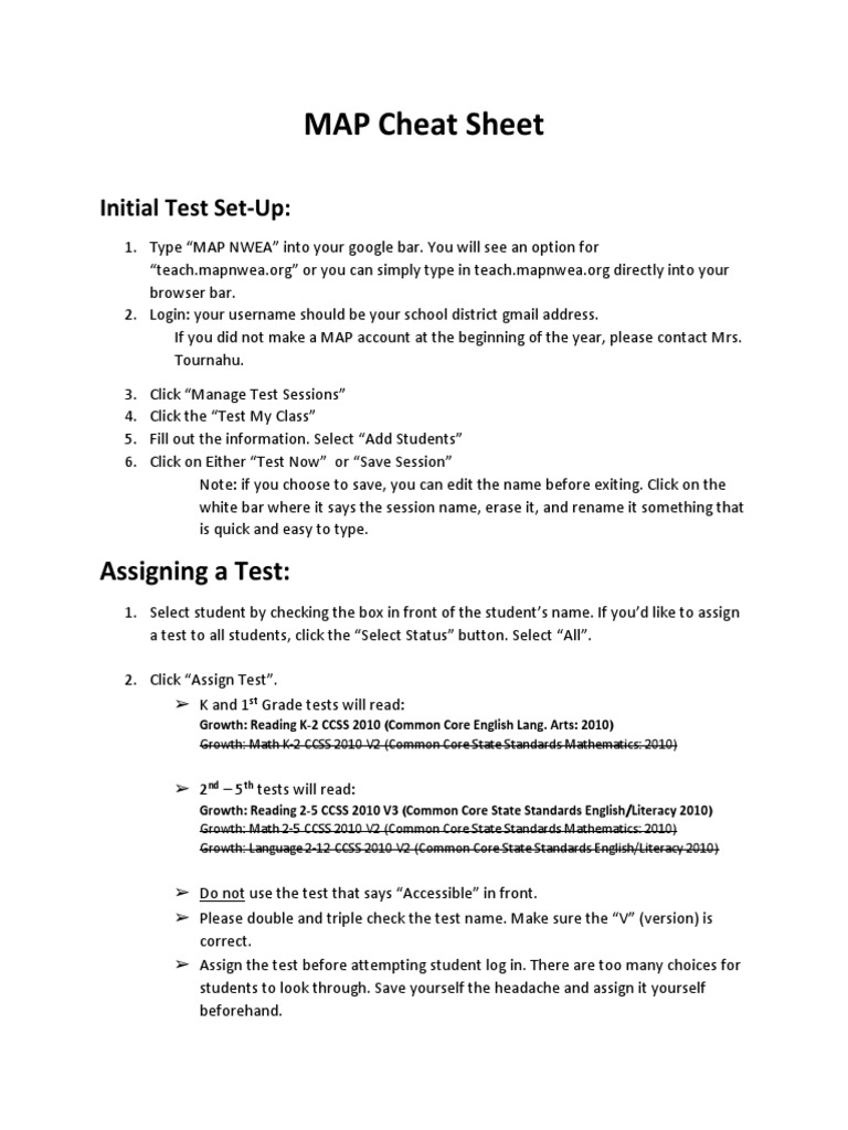 Map Cheat Sheet Fall 2020 | Download Free PDF | Common Core State ...