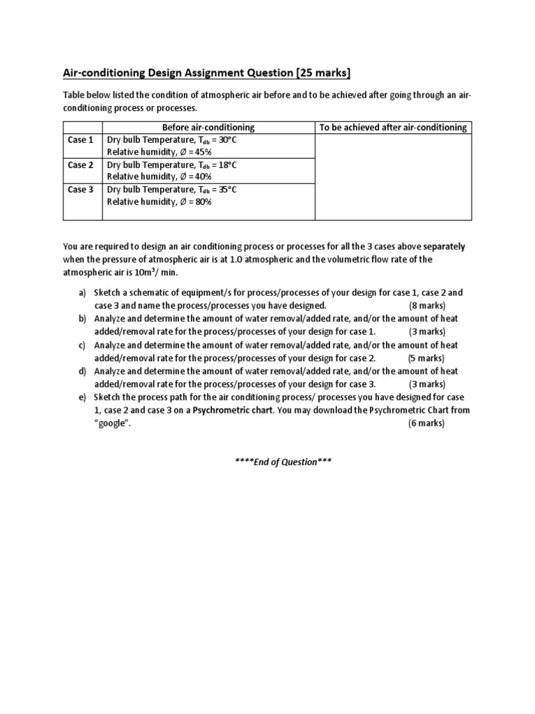 12-Air-Cond Design Assignment | PDF
