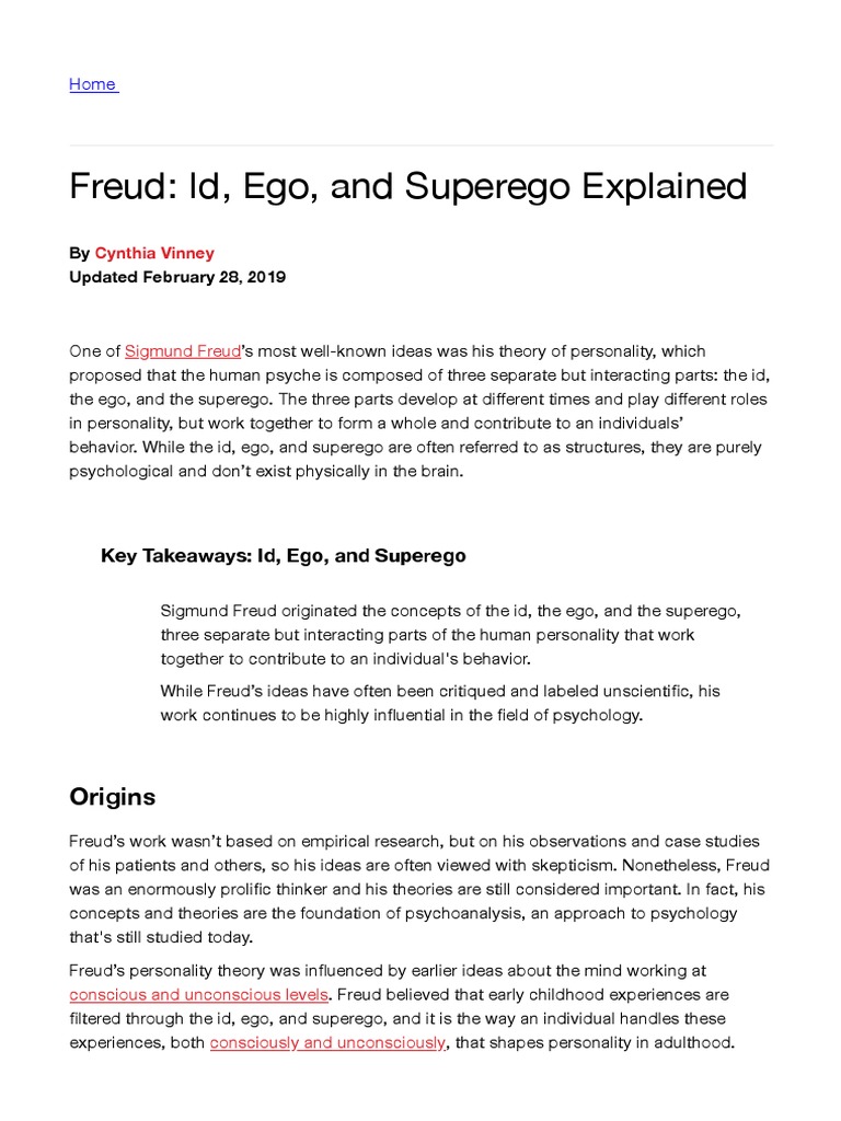 Id Ego and Superego 4582342 PDF | PDF | Id | Sigmund Freud