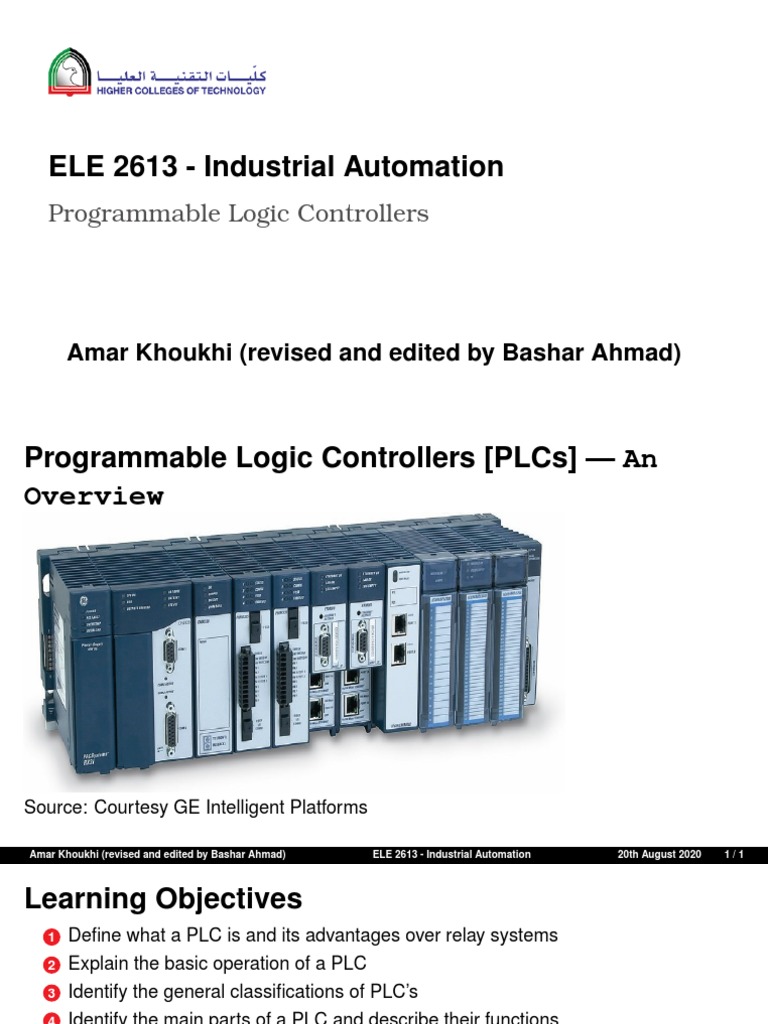 PLC Programmable Logic Controllers Overview | PDF | Programmable Logic ...