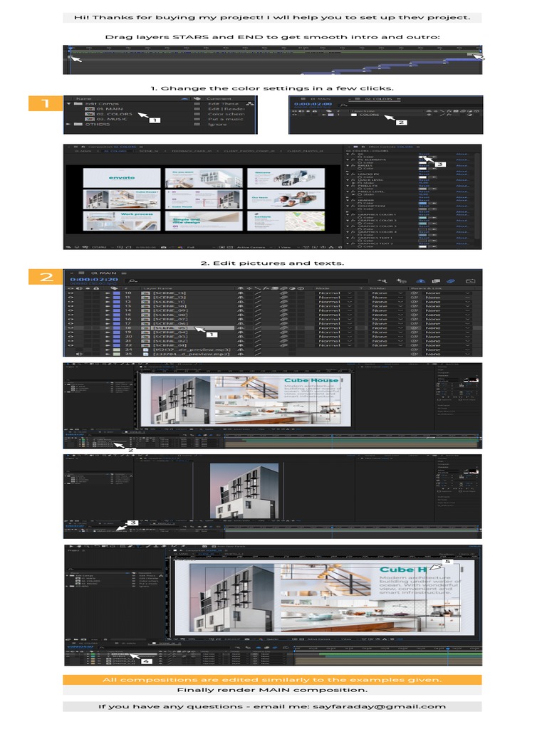 A Quick Guide to Customizing an Intro/Outro Project Template | PDF