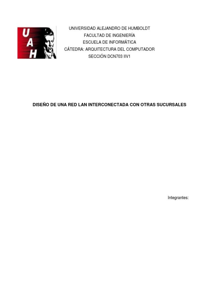 Diseño de Red LAN Con Otras Sucursales PDF | PDF | Dirección IP ...