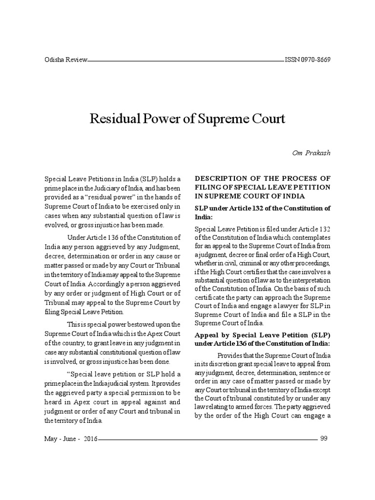 SLP PDF | PDF | Public Law | Judiciaries