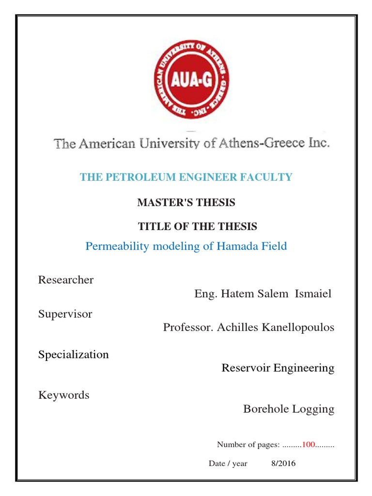 Permeability Modeling of Hamada Field in Libya | PDF | Permeability ...