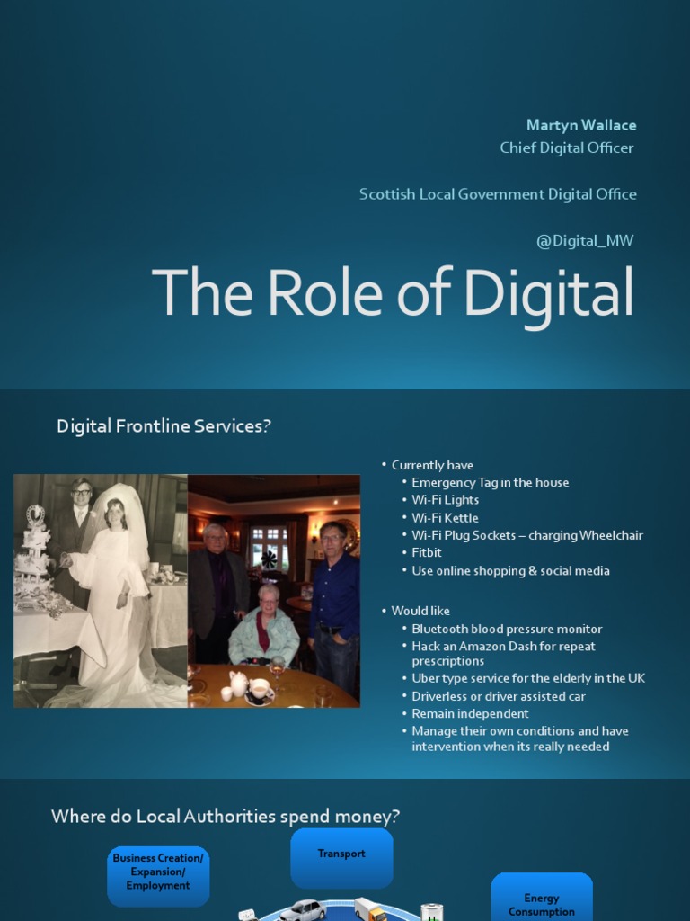 The Role of Digital: Chief Digital Officer Scottish Local Government ...