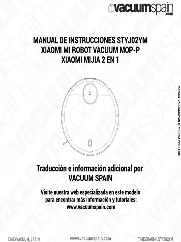 Manual Xiaomi Mi Robot Vacuum Mop-P | PDF