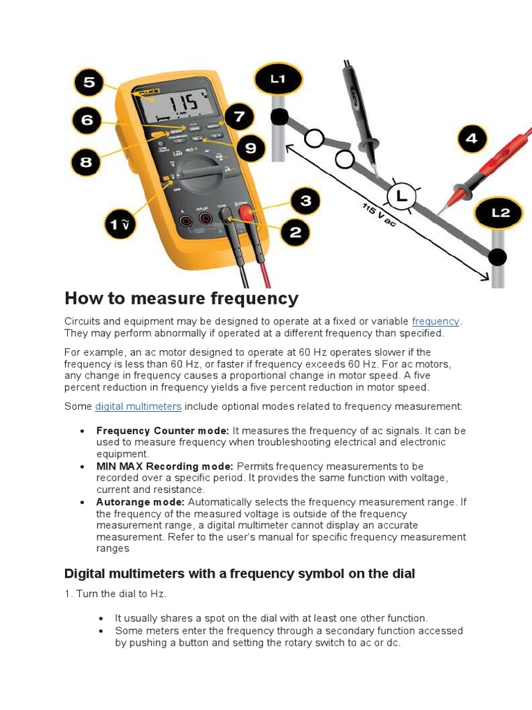 How To Measure Frequency | PDF | Frequency | Alternating Current