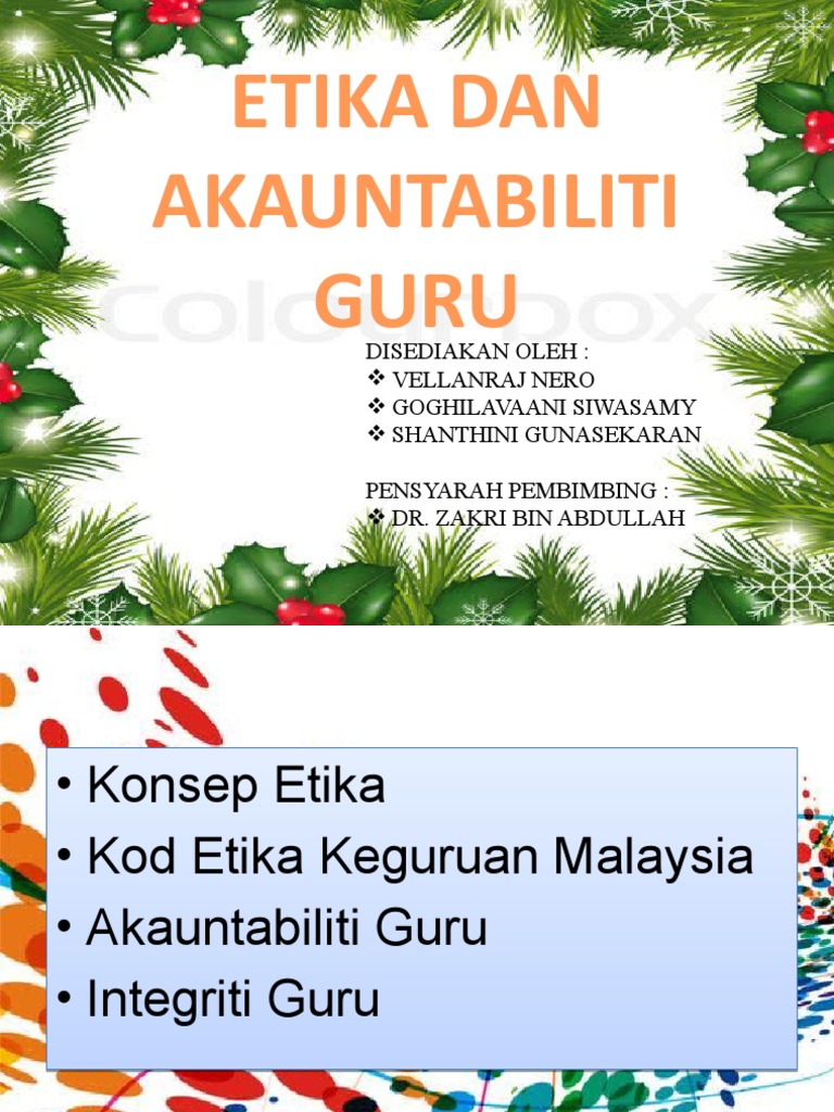 Etika Dan Akauntabiliti Guru | PDF