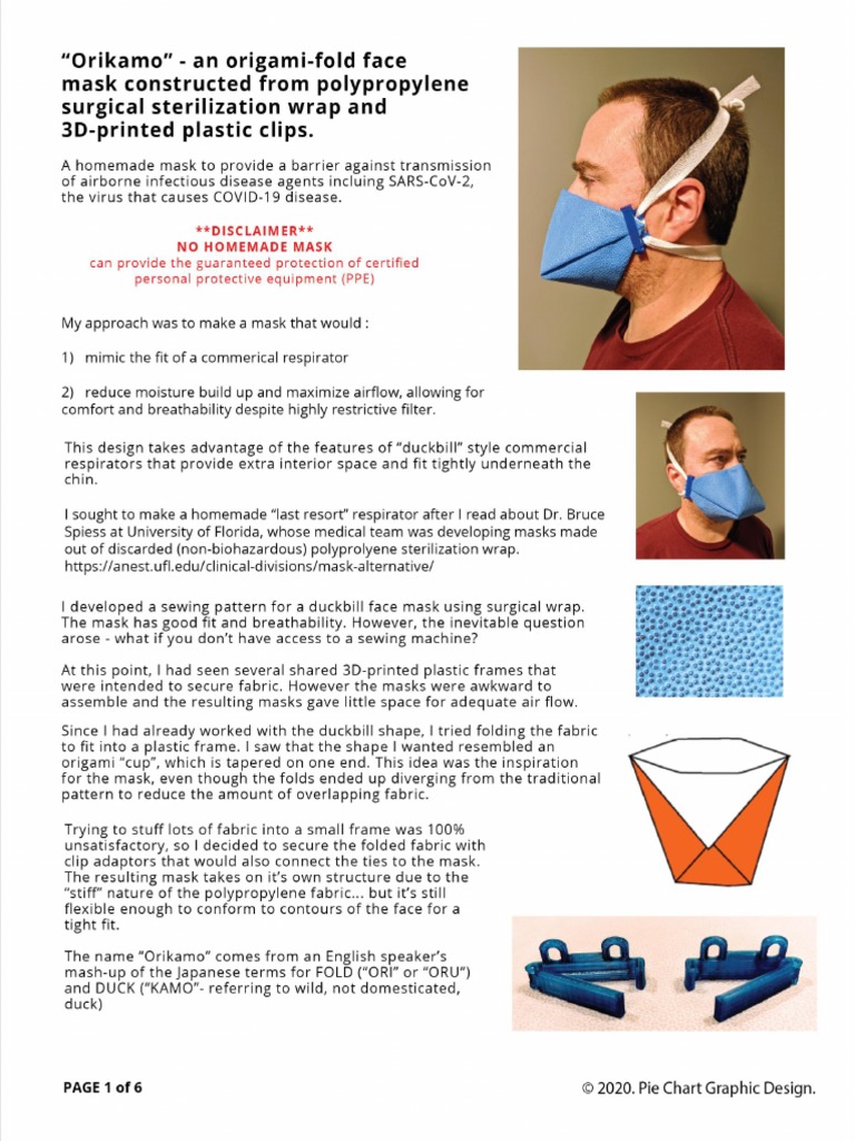 INSTRUCTIONS - Origami-Fold Face Mask | PDF
