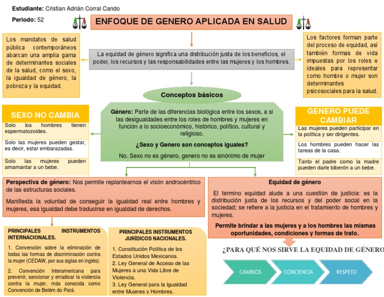 Mapa Conceptual de Igualdad de Género | PDF | Igualdad de género ...