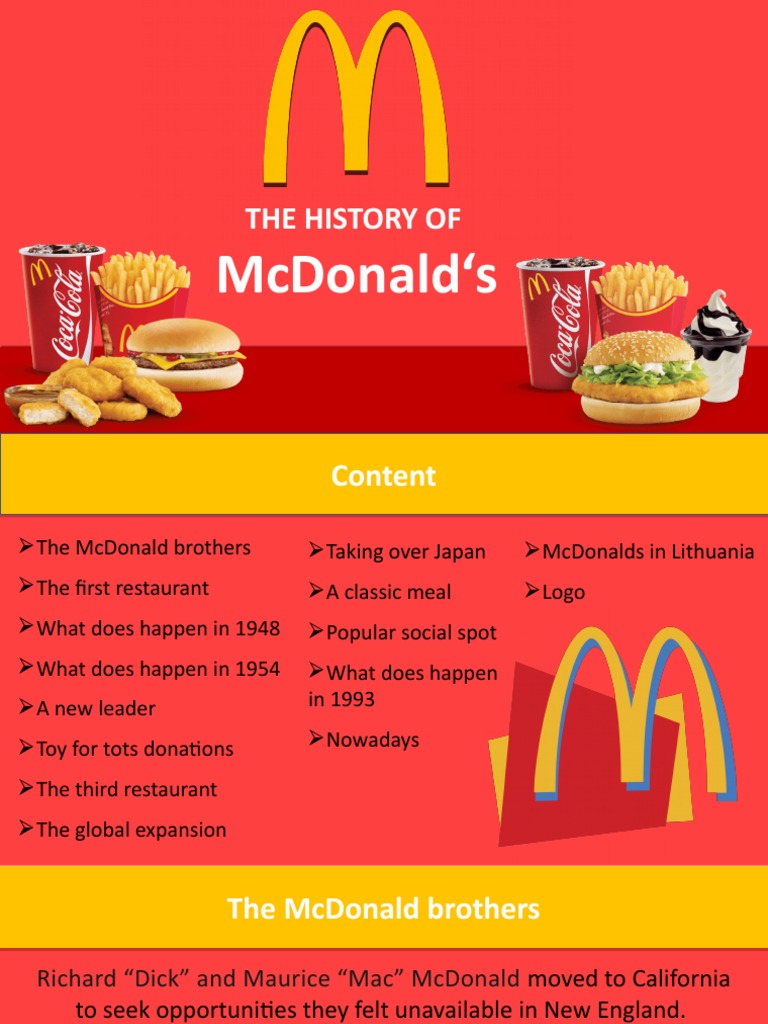 McDonald Presentation | PDF