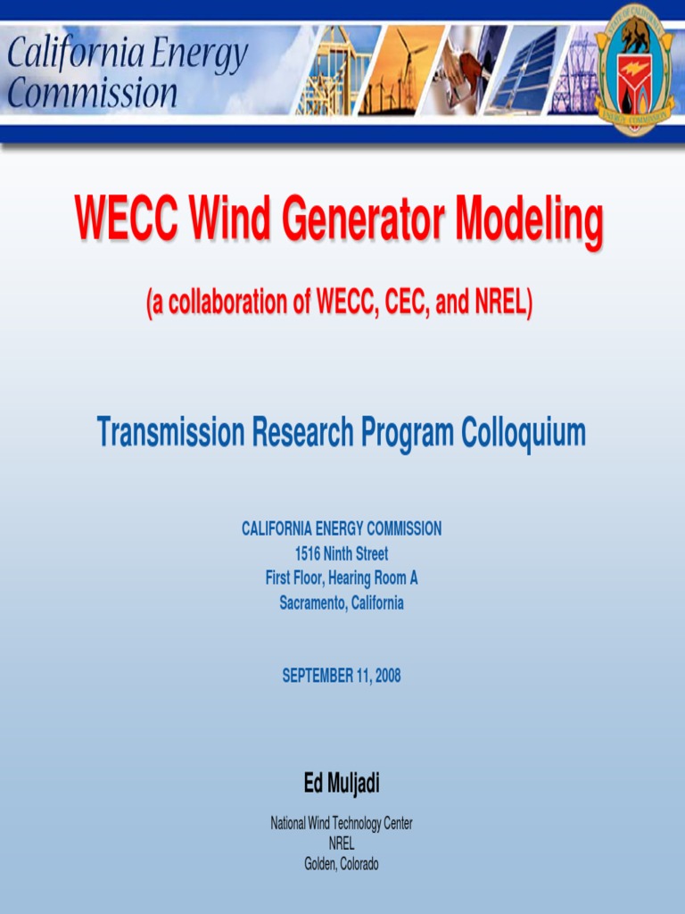 07 WECC Wind Generator Modeling طاقة الرياح | PDF | Wind Power ...
