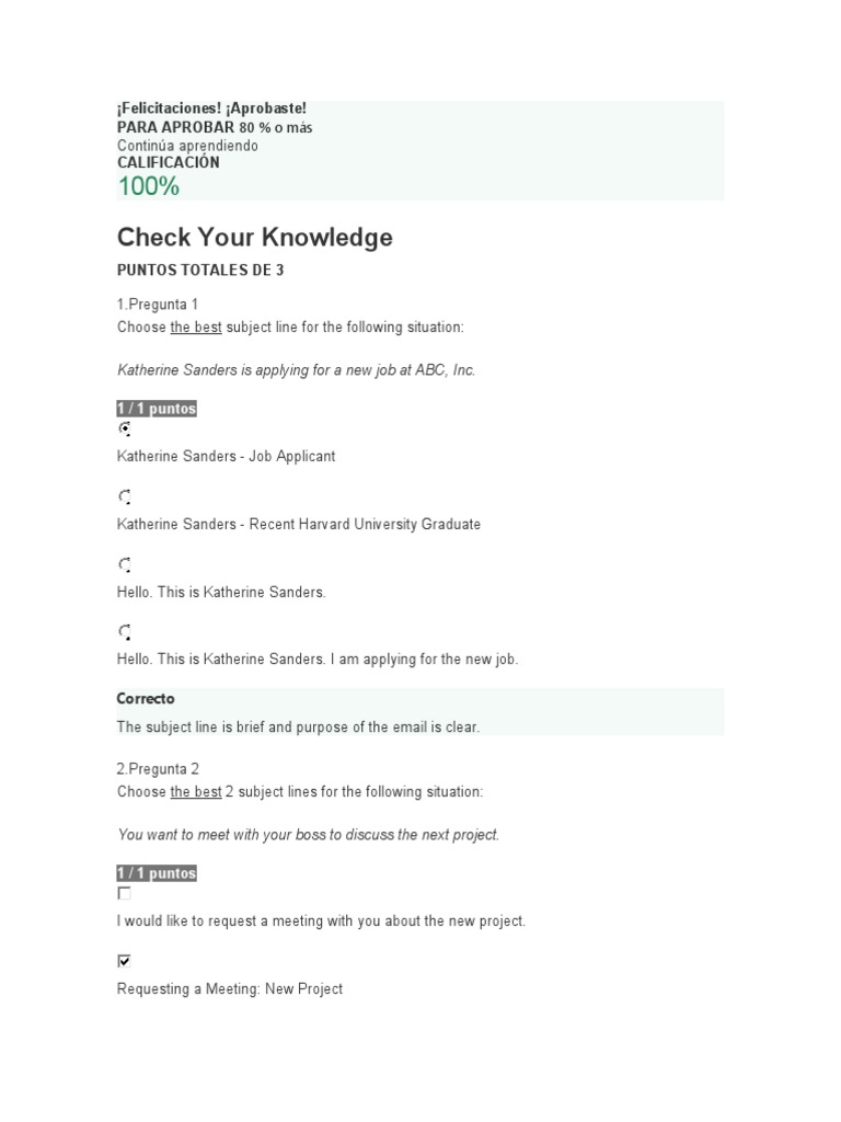 Check Your Knowledge | PDF