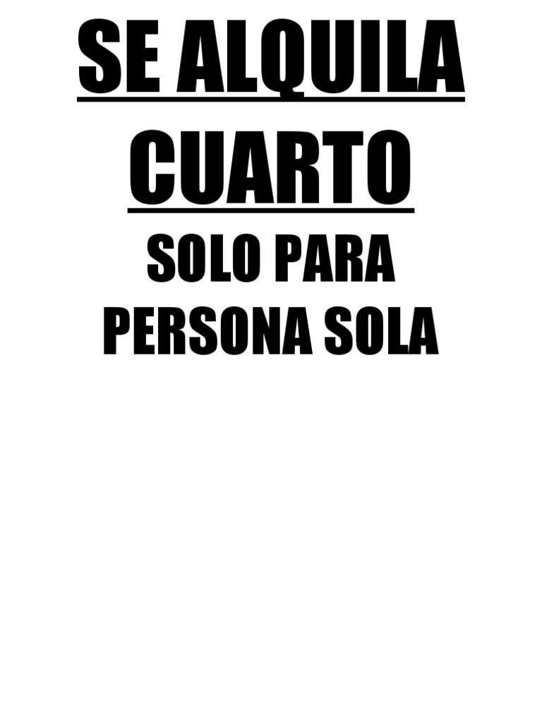 Se Alquila | PDF