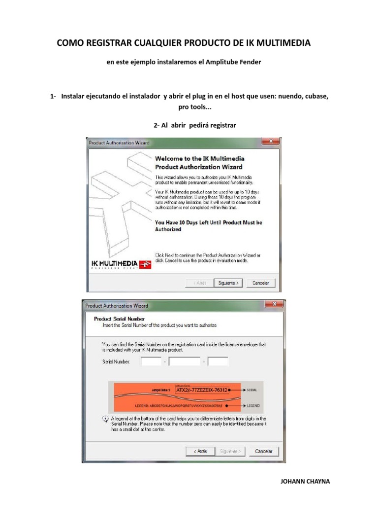 Como Registrar Cualquier Producto de Ik Multimedia | PDF