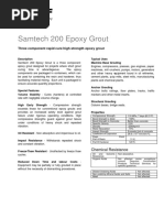 Webertec 301 Non-Shrink Grout Data Sheet | PDF | Concrete | Composite ...