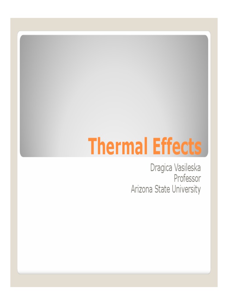 Effects Thermal Explained | PDF | Branches Of Thermodynamics | Applied ...