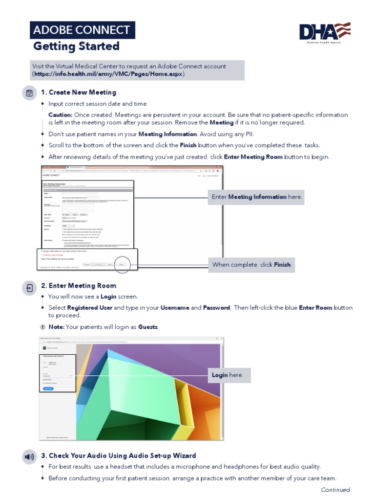 Adobe Connect: Quick Start Guide | PDF | Login | Computing
