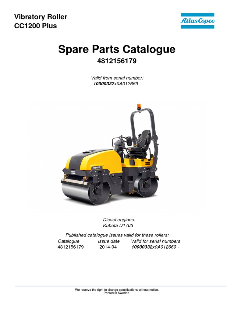 Manual Partes CC 1200 Plus S 10000332x0a012669 | PDF