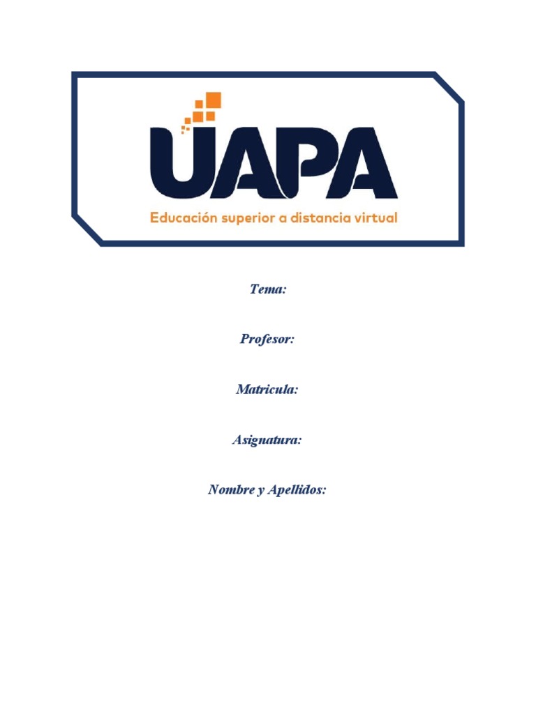 Hoja de Presentacion Uapa | PDF
