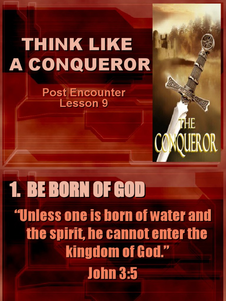 Think Like A Conqueror | PDF | Faith | Book Of Proverbs
