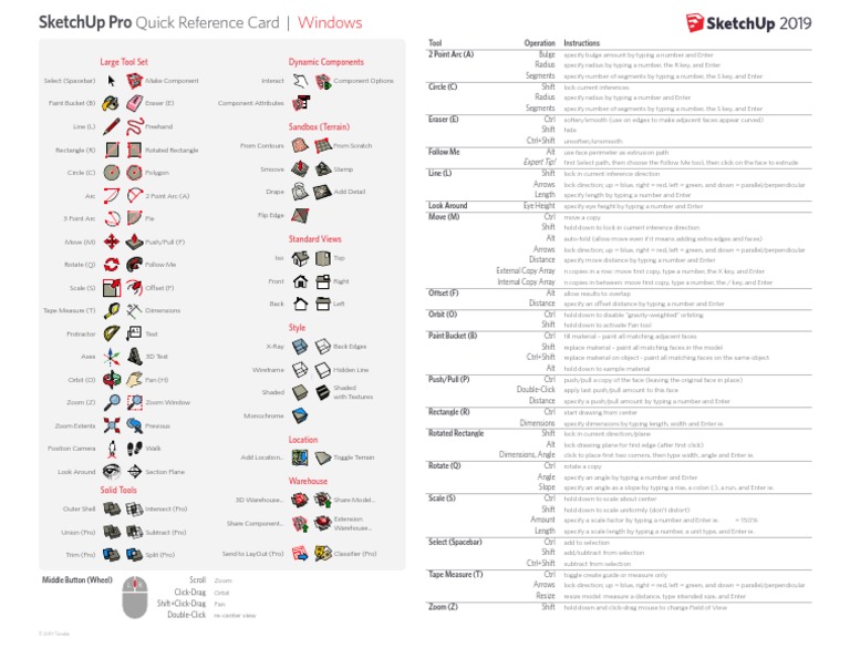 Quick Reference SketchUP PDF | PDF | Circle | Geometry
