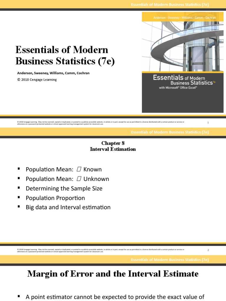 Essentials of Modern Business Statistics (7e) : Anderson, Sweeney ...