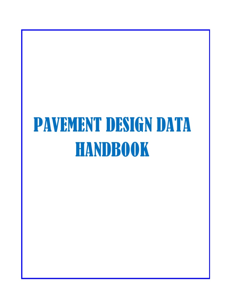 2-Pavement Design Data Handbook PDF | PDF | Stress (Mechanics ...