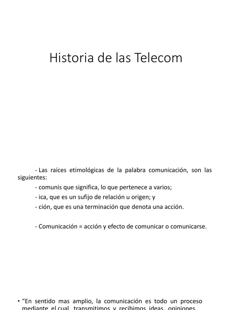 Historia de Las Telecom | PDF | Radio | Telecomunicación