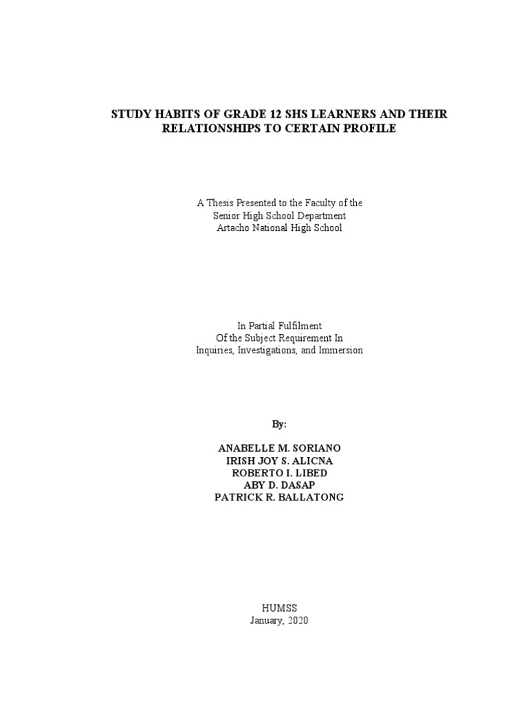 Title and Approval Sheet (Final Na To) | PDF