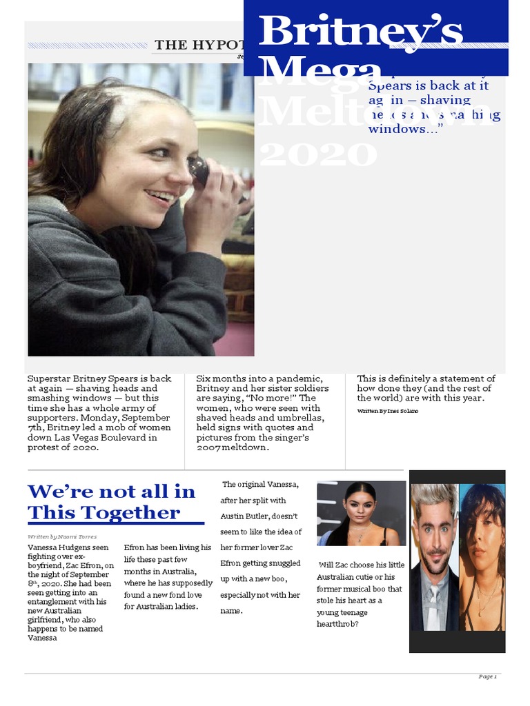 Celebrity Gossip Newspaper | PDF