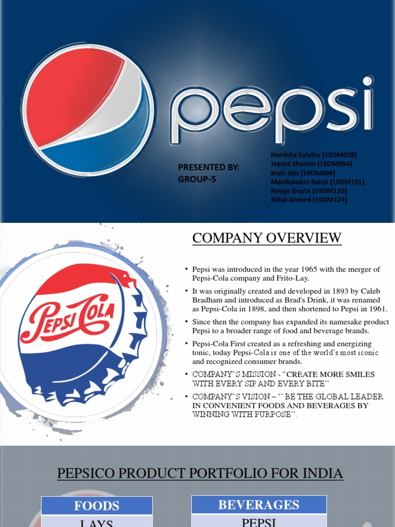 Pepsi Company Overview | PDF | Pepsi Co | Retail