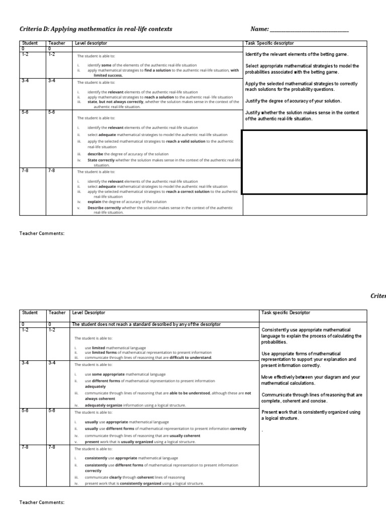 Probability Game Design Project | PDF | Odds | Reason