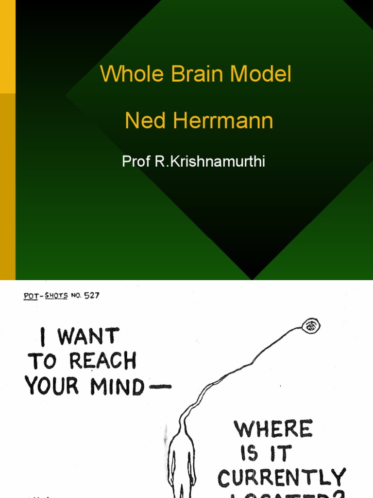 Whole Brain Model Ned Herrmann: Prof R.Krishnamurthi | PDF | Thought ...