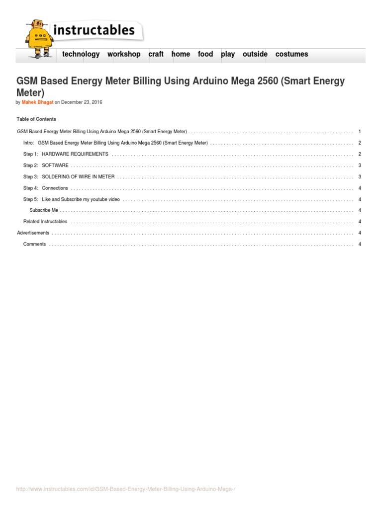Gsm Based Energy Meter Billing Using Arduino Mega Pdf Arduino Modem
