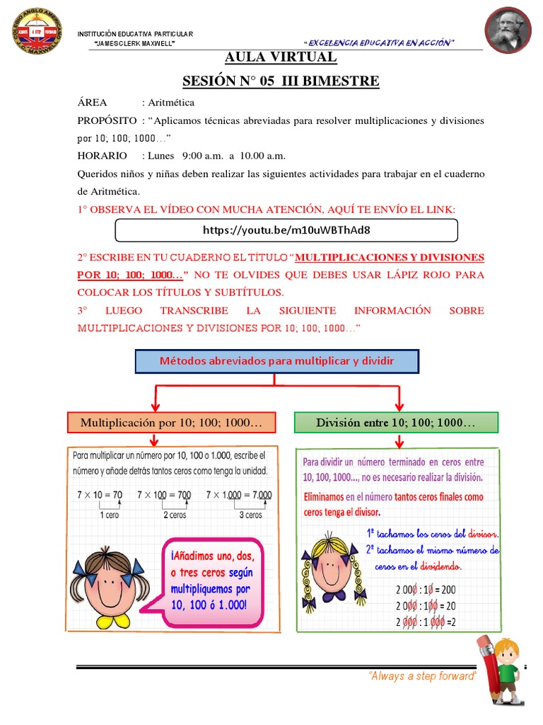 Ejercicios de Multiplicación y División | PDF | Enseñanza de matemática ...