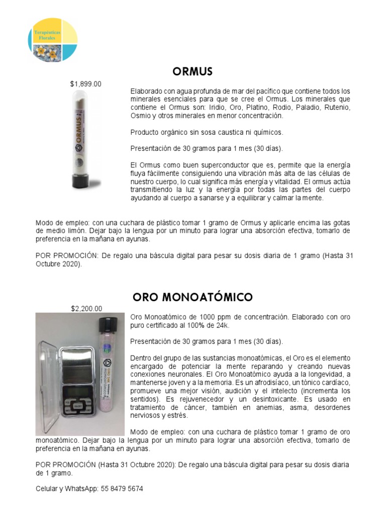 Ormus | PDF | Platino | Elementos químicos