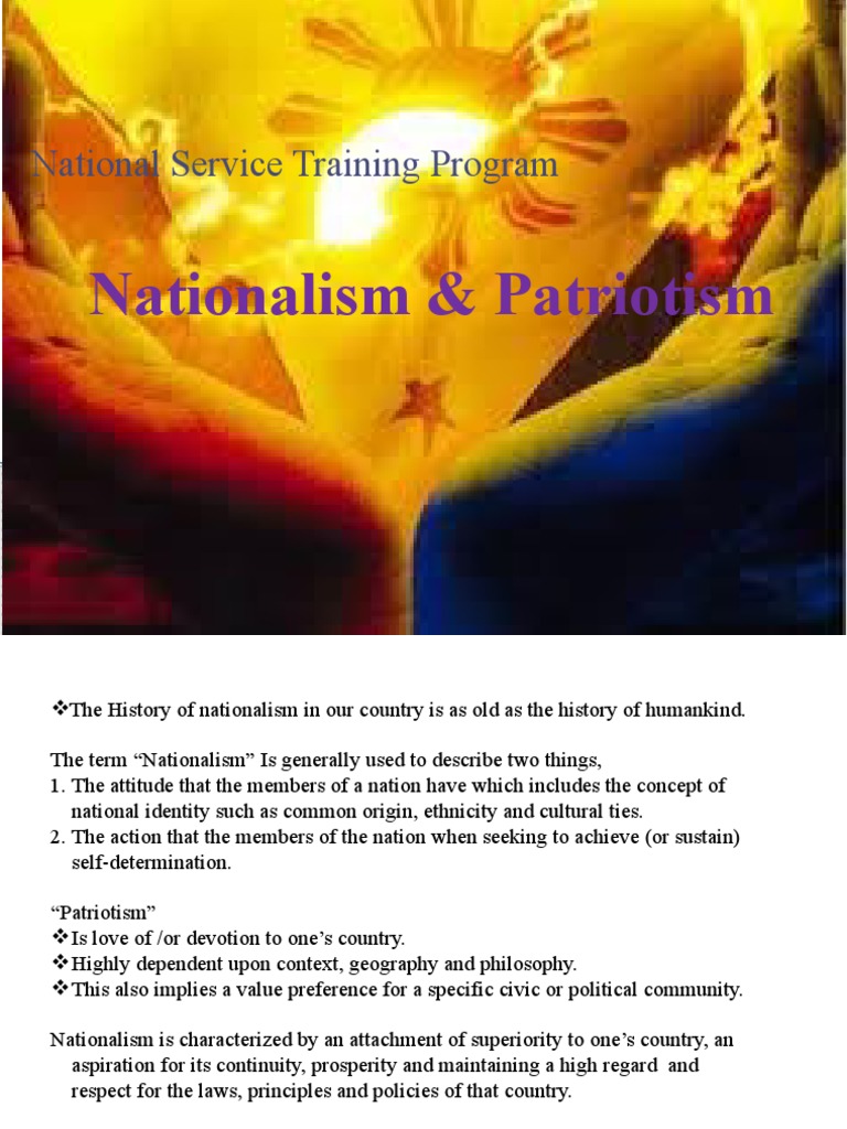 Nationalism and Patriotism in the Philippines | PDF | National Symbols ...