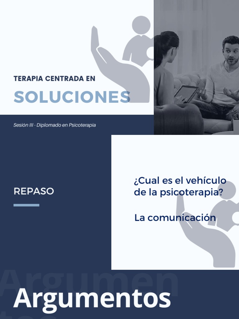 Sesión III - Terapia Centrada en Soluciones | PDF | Psicoterapia ...