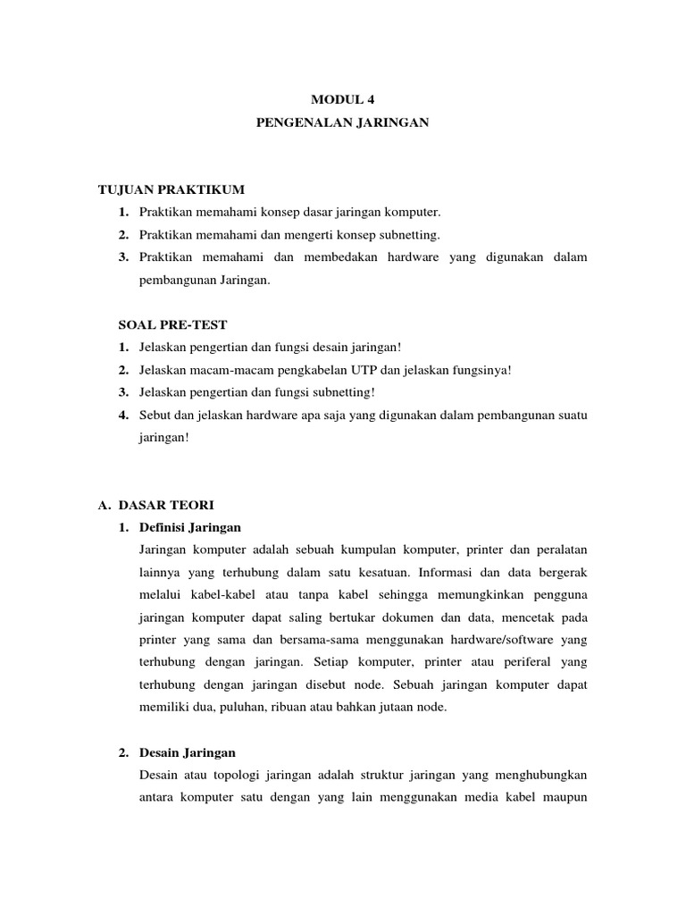 Modul 4 Pti PDF | PDF