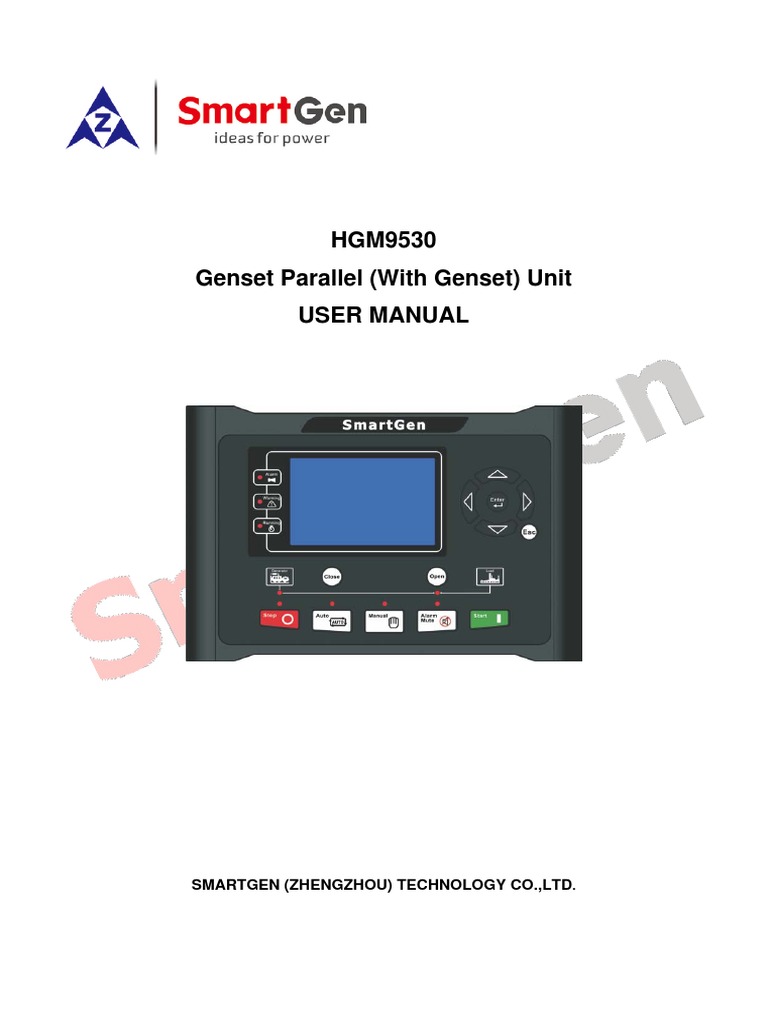 HGM9530 Genset Parallel (With Genset) Unit User Manual: Smartgen ...