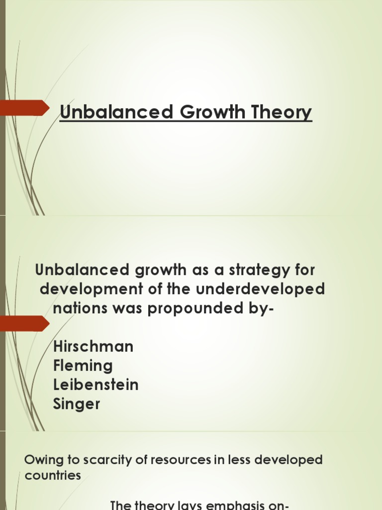 Unbalanced Growth Theory | PDF | Economic Growth | Macroeconomics