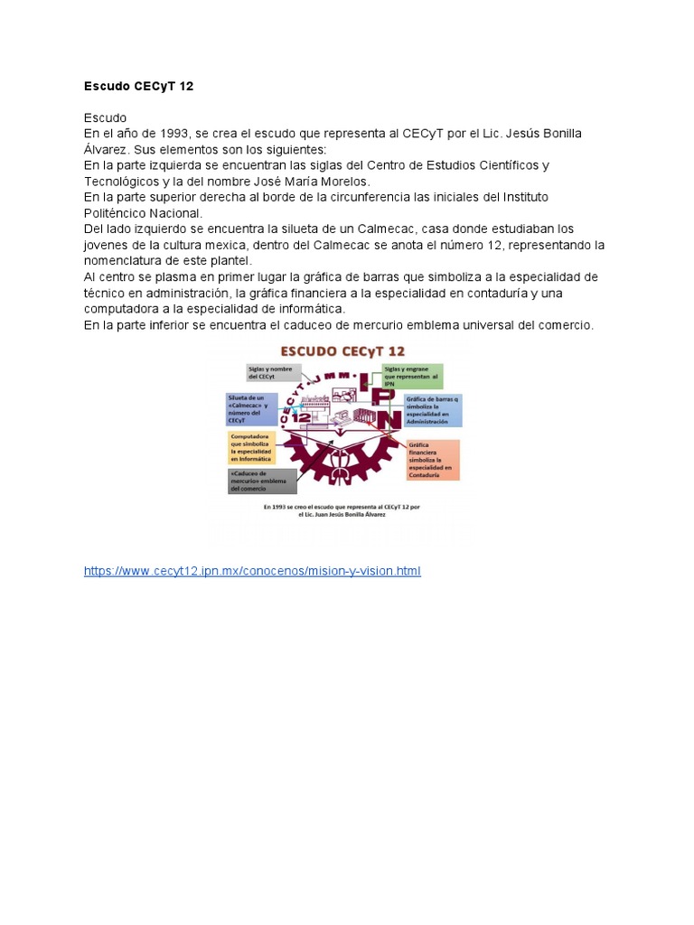 Escudo CECyT 12 | PDF