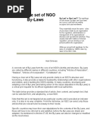 Sample Content of Ngo Constitution | PDF | Board Of Directors | Liquidation